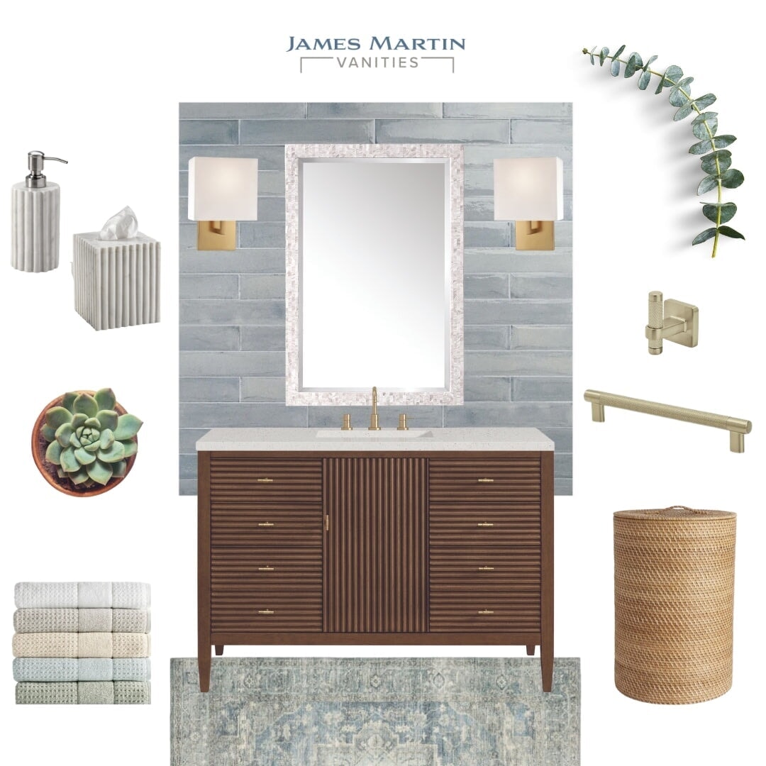 Incorporating Texture into Bathroom Design – James Martin Vanities