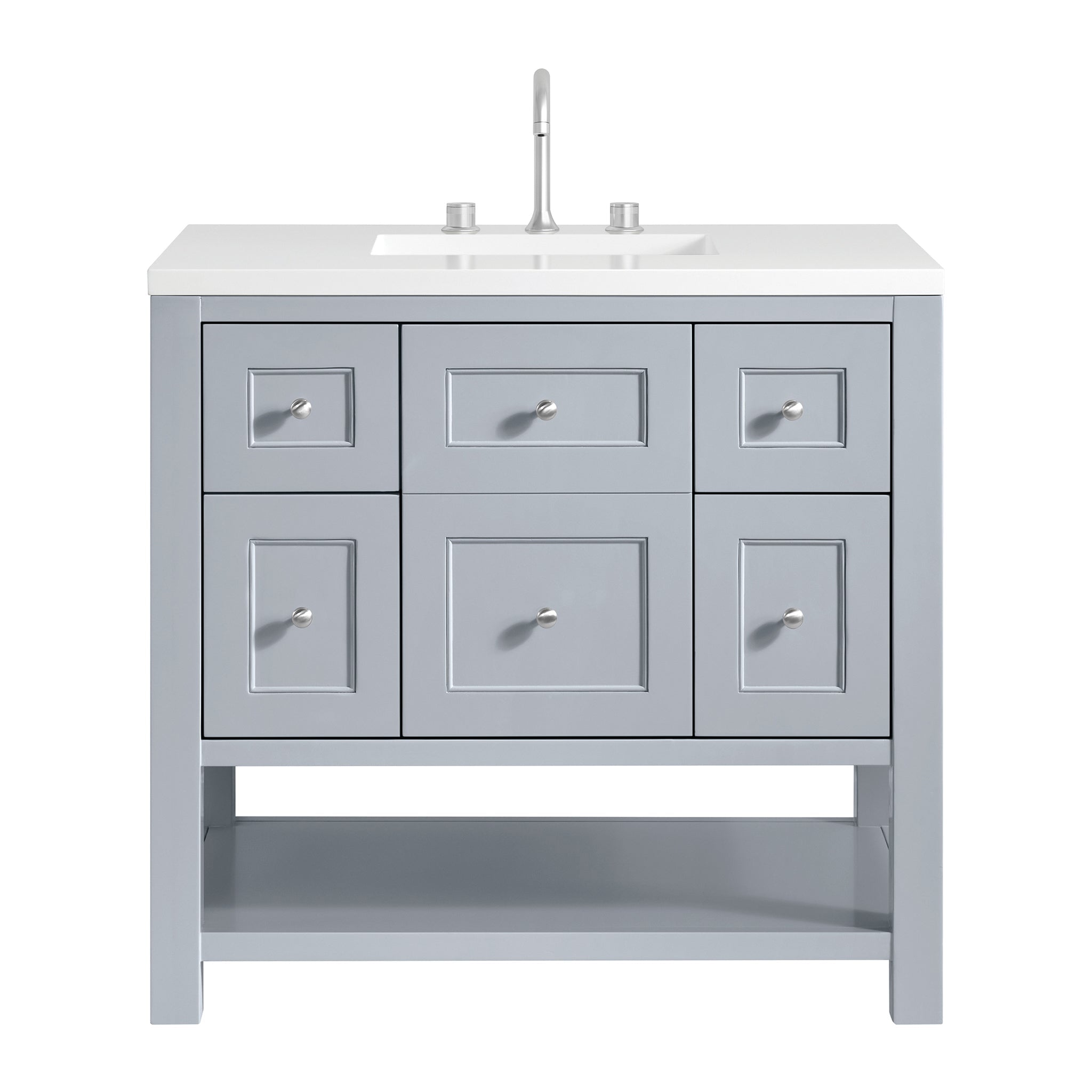 Breckenridge 36" Single Vanity in Serenity Blue – James Martin Vanities