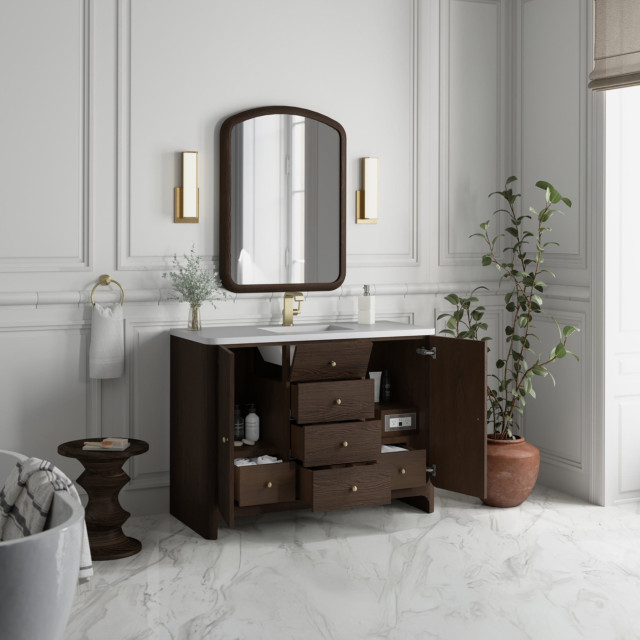 Gracyn 48" Single Vanity in Sable – James Martin Vanities